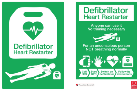 New AED Sign and Poster | Abacus Training